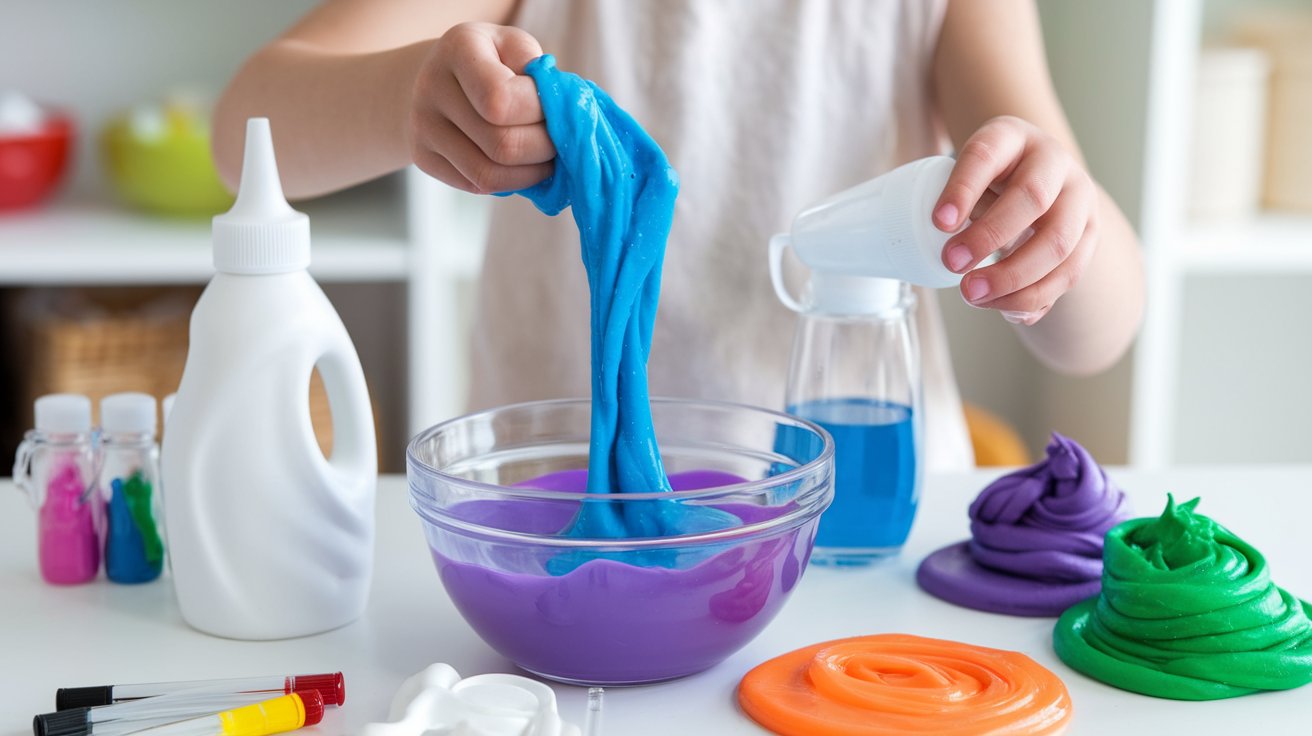 The Best Homemade Basic Slime Recipe for Kids - DIYfairy.com